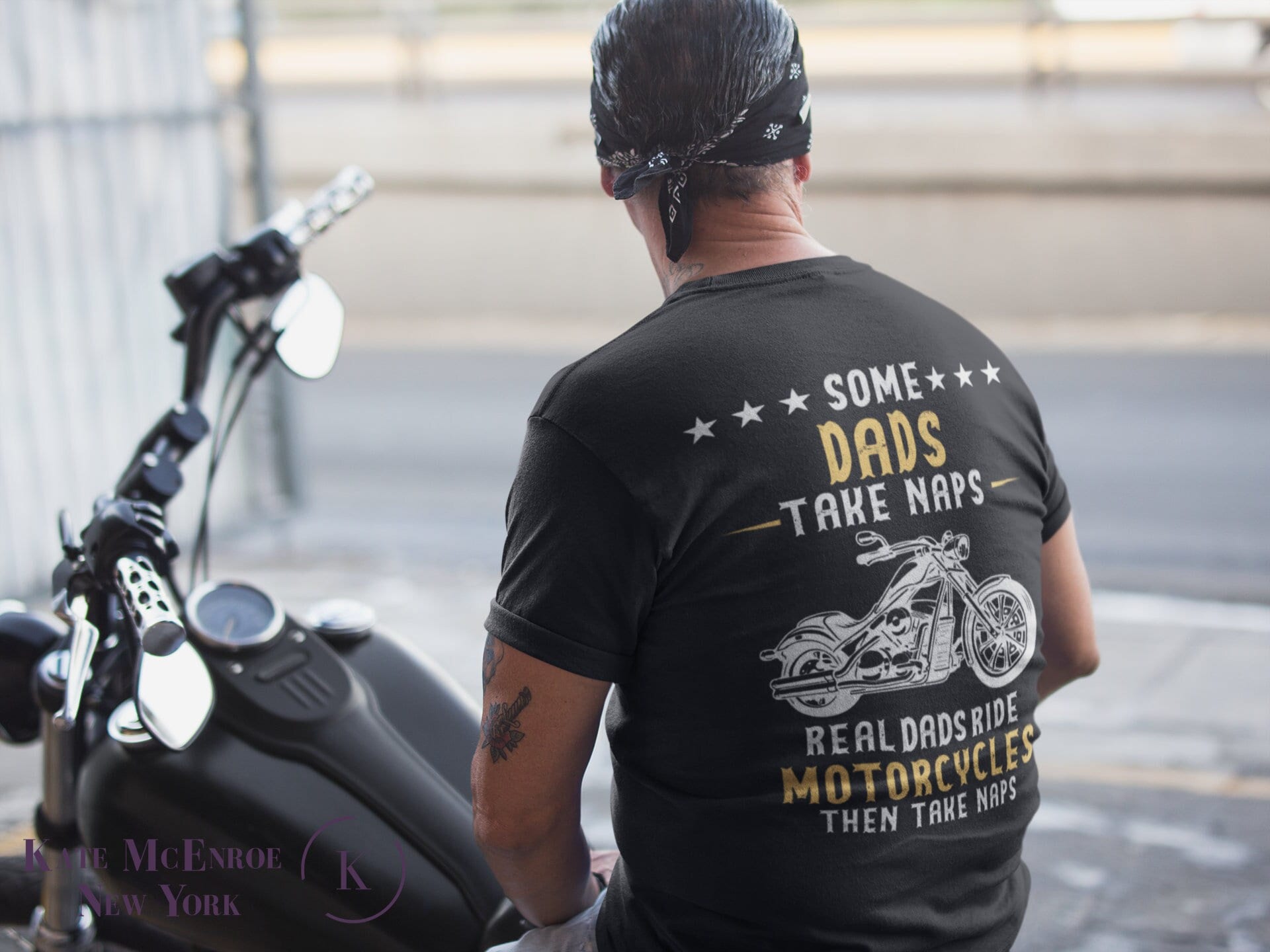 Biker Dad Shirt for Fathers Day, Birthday Gift, Real Dads Ride ...