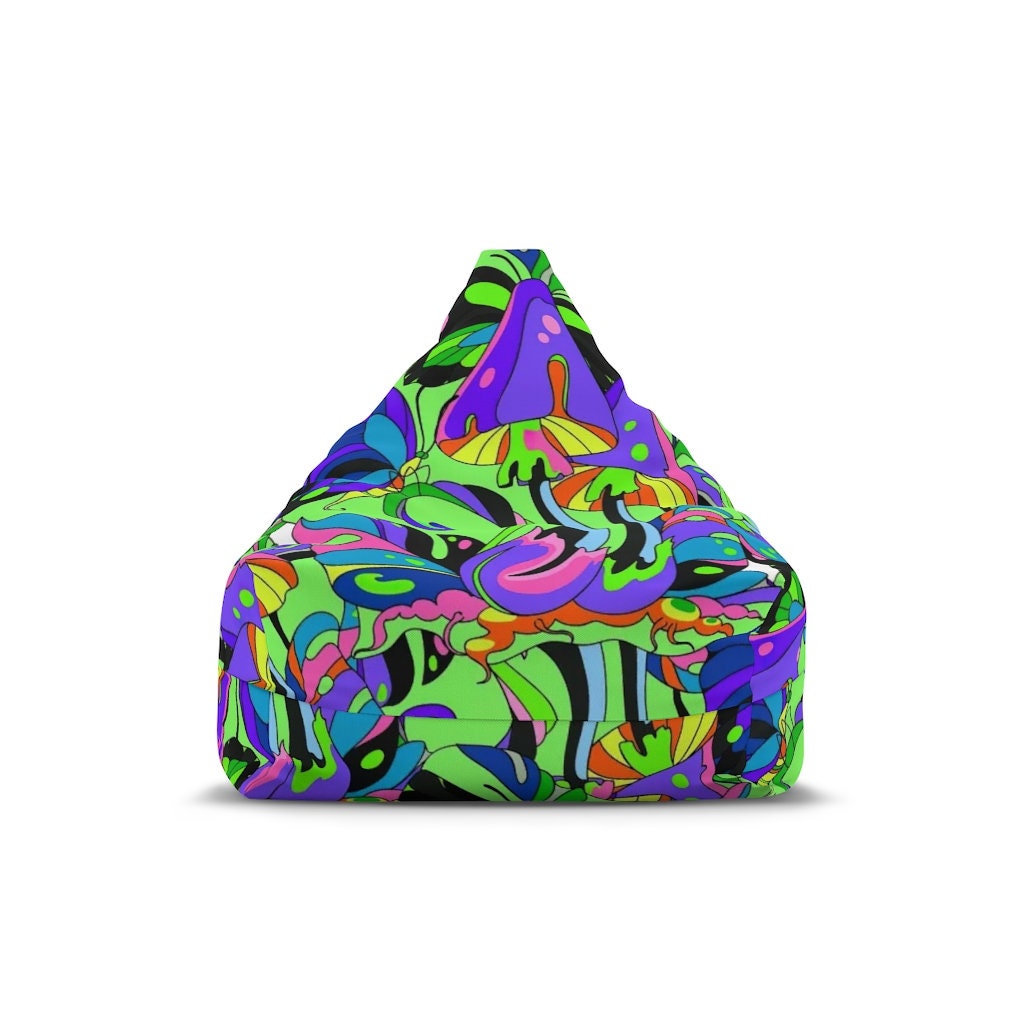 70s Magic Mushroom Bean Bag Chair Cover Mid Century Modern - Etsy