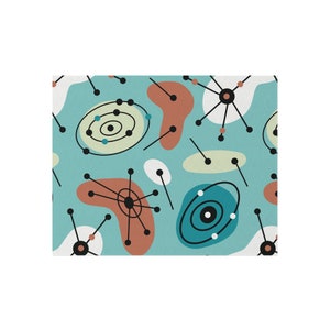 Retro Atomic 50s Indoor-outdoor Rug, Mid Century Modern Patio Carpet ...