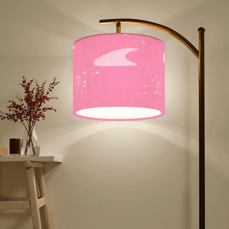 Mid Century Modern Pink Retro Boomerang Starburst Arc Floor Lamp - Etsy