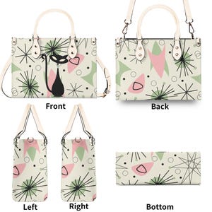 Atomic Cat Mid Century Modern Starburst Satchel, Retro MCM Women's ...