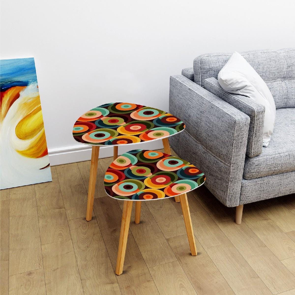 Retro Groovy Orbs Nesting Tables, Mid Century Modern Coffee Tables, 60s ...