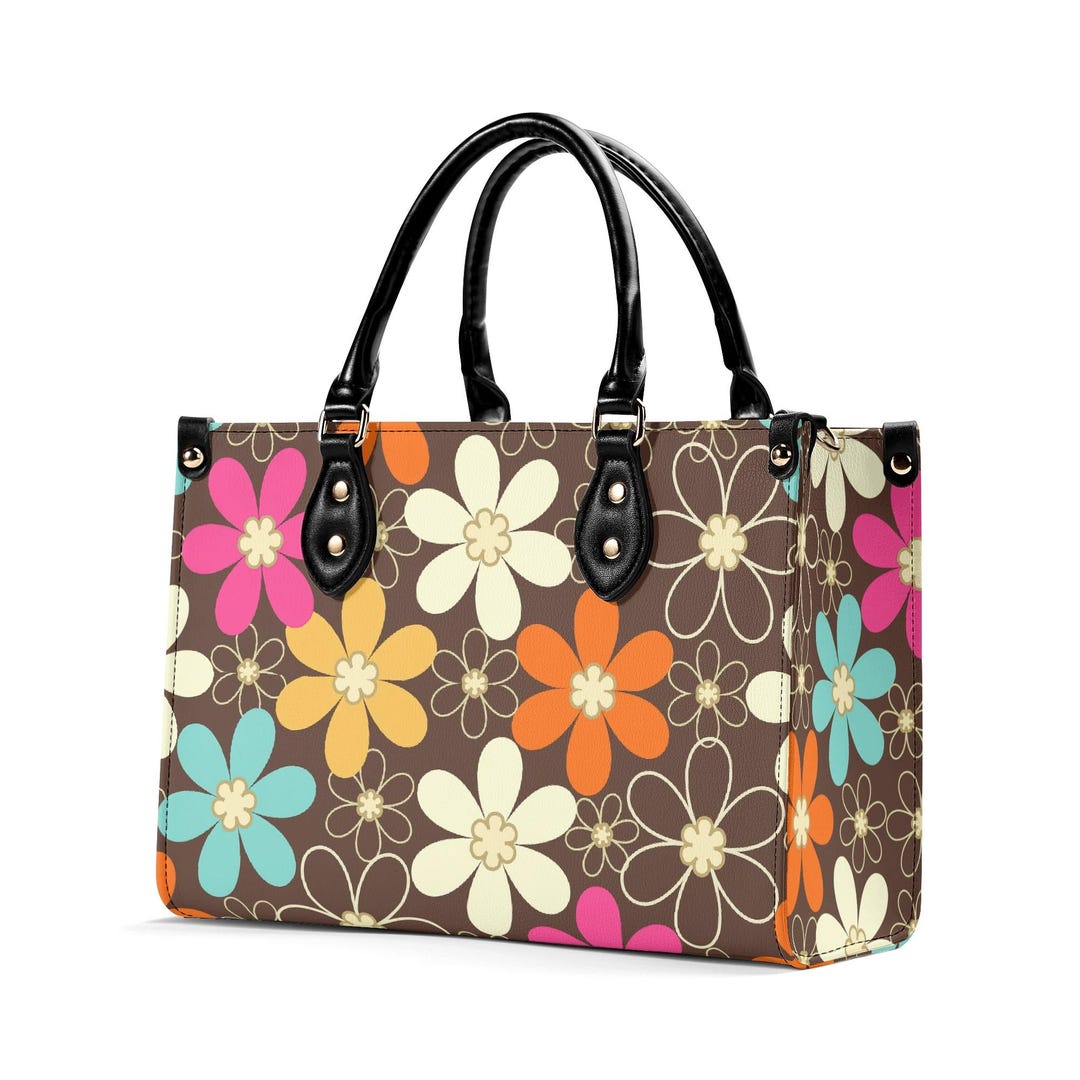 Retro 60s Mod Daisy Handbag, Mid Century Modern Floral Groovy Mod Purse ...
