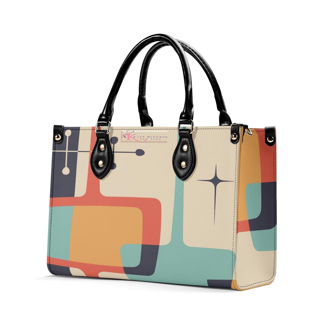Atomic Age Mid Century Modern Handbag, Retro 50s Geometric Purse, MCM ...