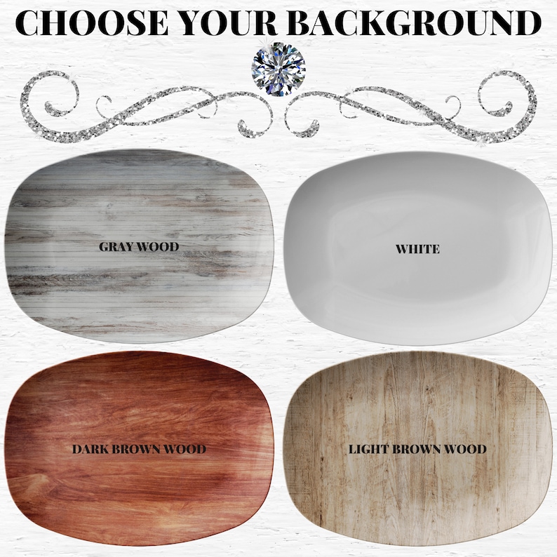 Custom & Personalized Platter, Add Your Own Text, Photo, Logo or ...