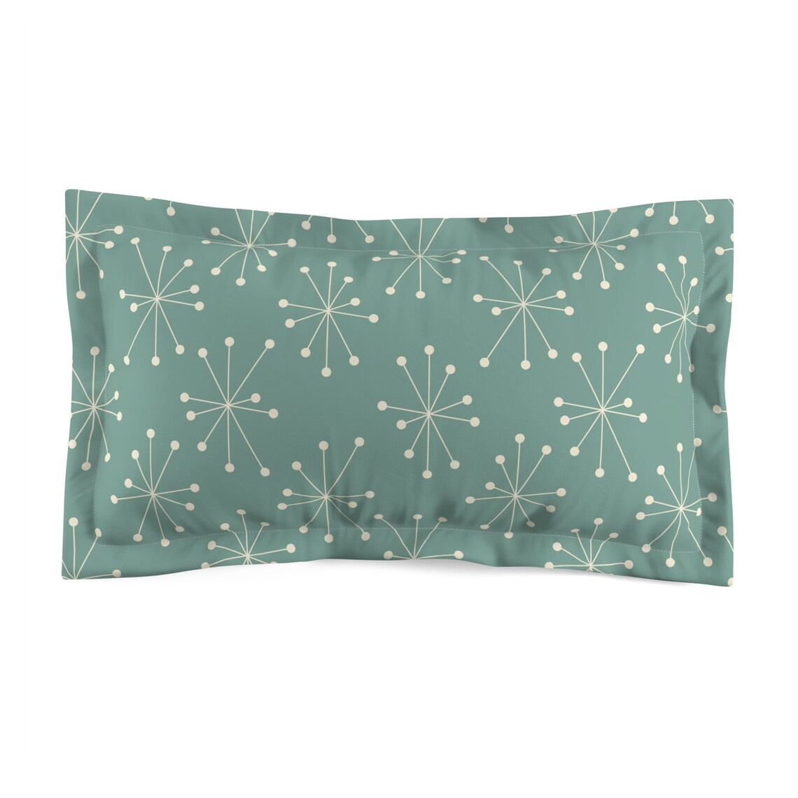 50s Mid Century Modern Retro Atomic Starburst Pillow Sham - Etsy