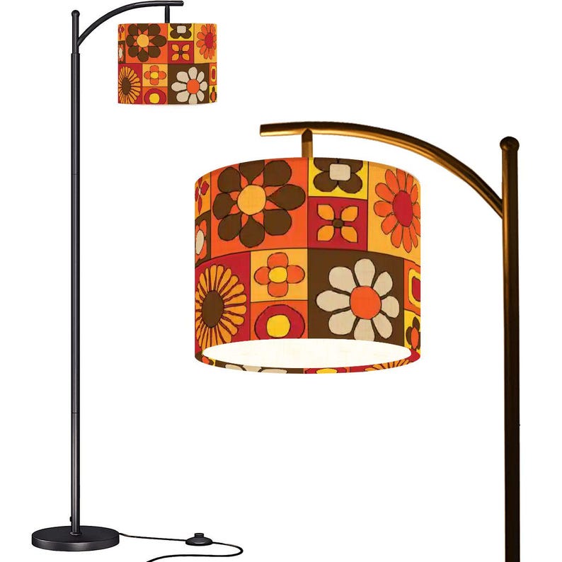Retro Mod Flower Arc Floor Lamp, 70s Mid Century Modern Lighting - Etsy ...