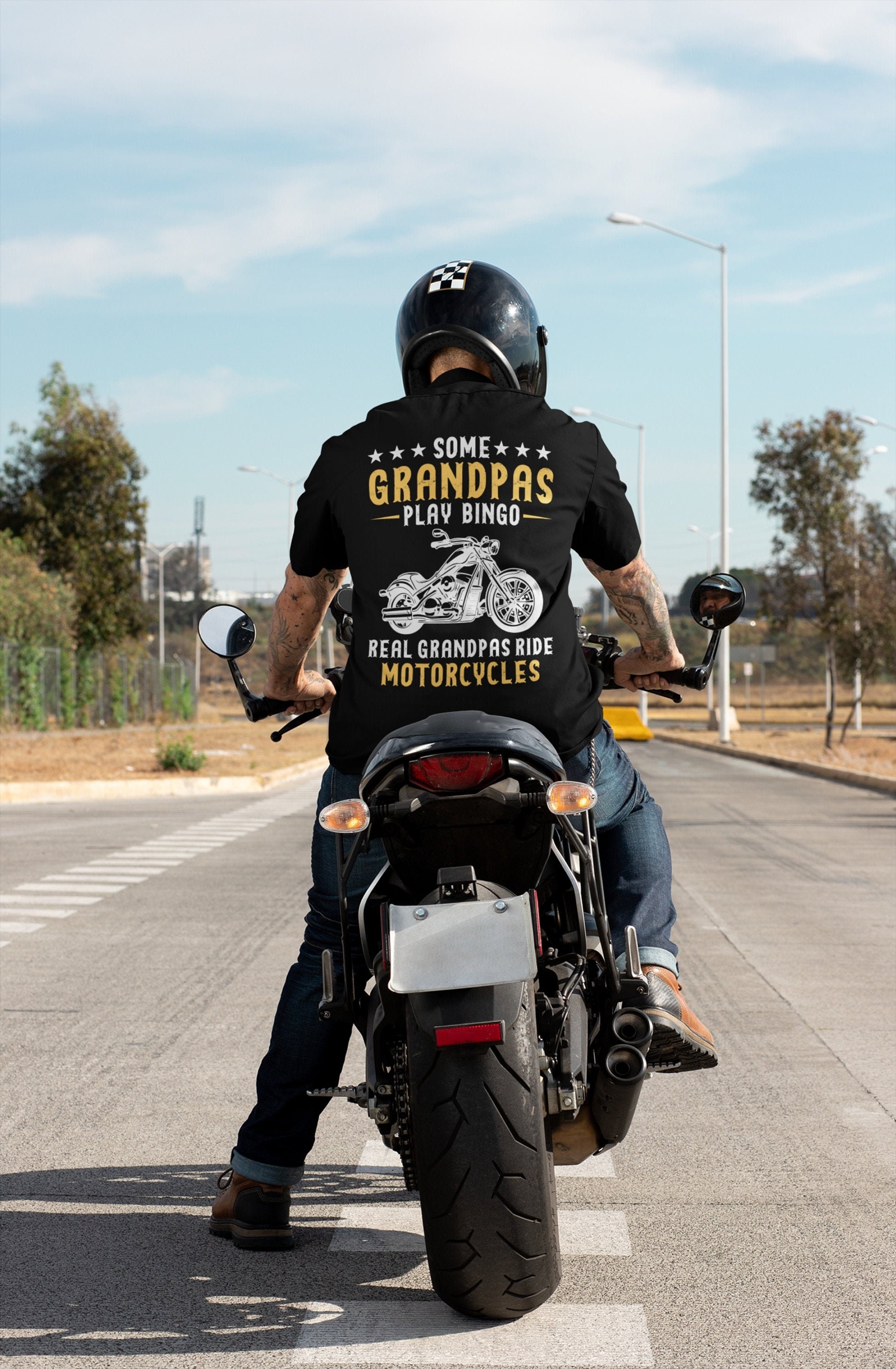 Some Grandpas Play Bingo Real Ride Motorcycles Shirt, Biker Grandpas ...