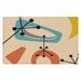 Mid Century Modern Retro Atomic Starburst Area Rugs - Etsy
