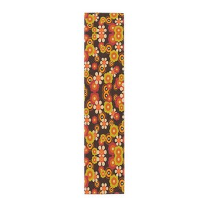 1970s Mid Century Modern Boho Floral Table Runner, Retro Table Runner ...