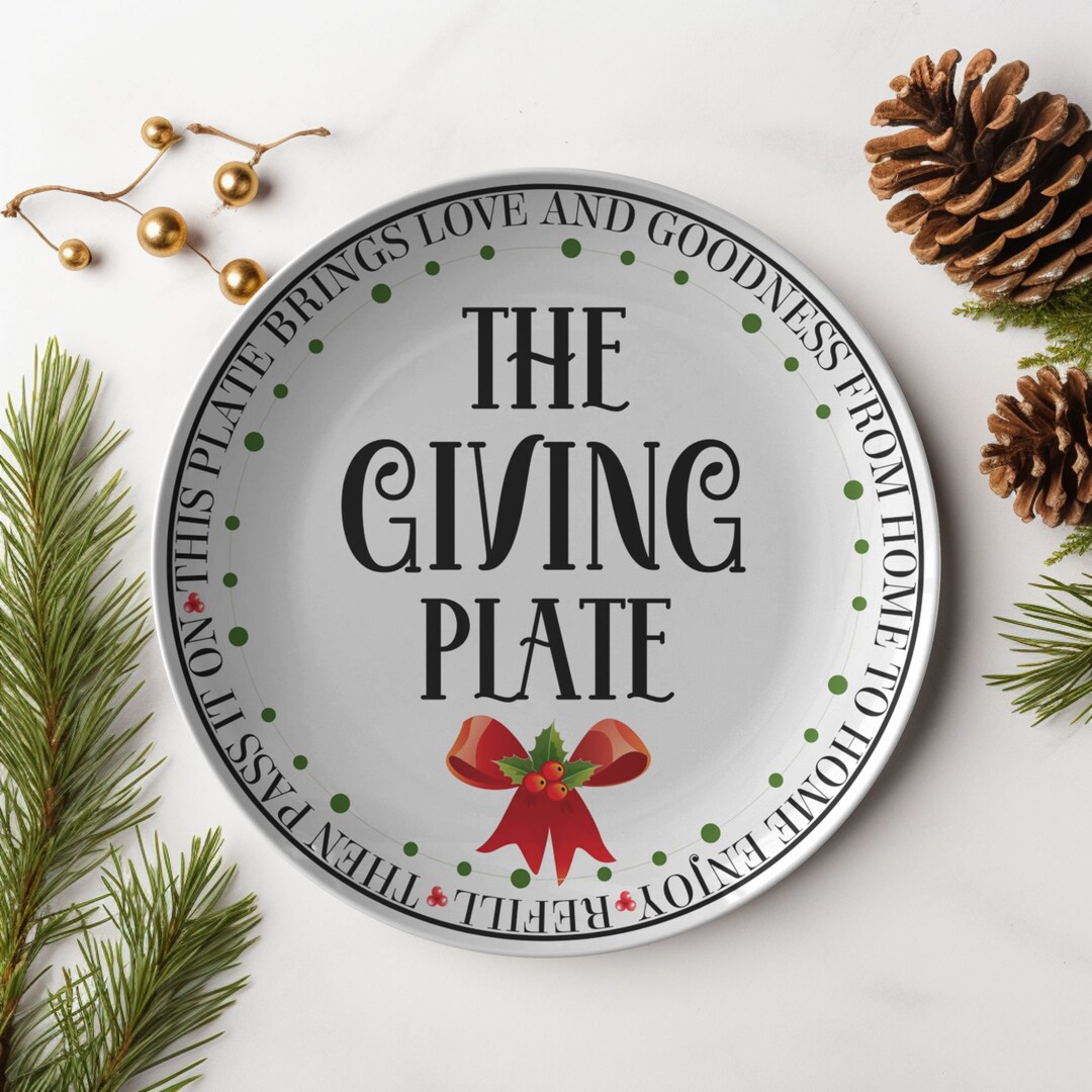 The Giving Plate, Holiday Circle of Giving, Thanksgiving, Christmas ...