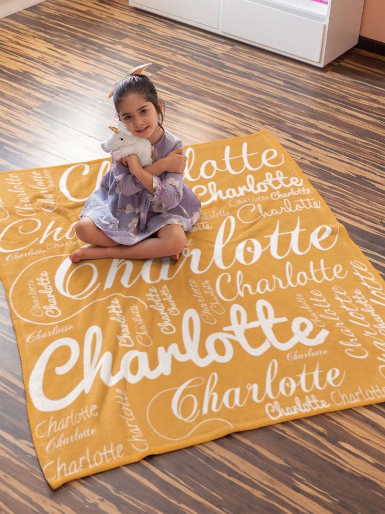Personalized Blanket for Kids and Adults, Customizable Velveteen Minky ...