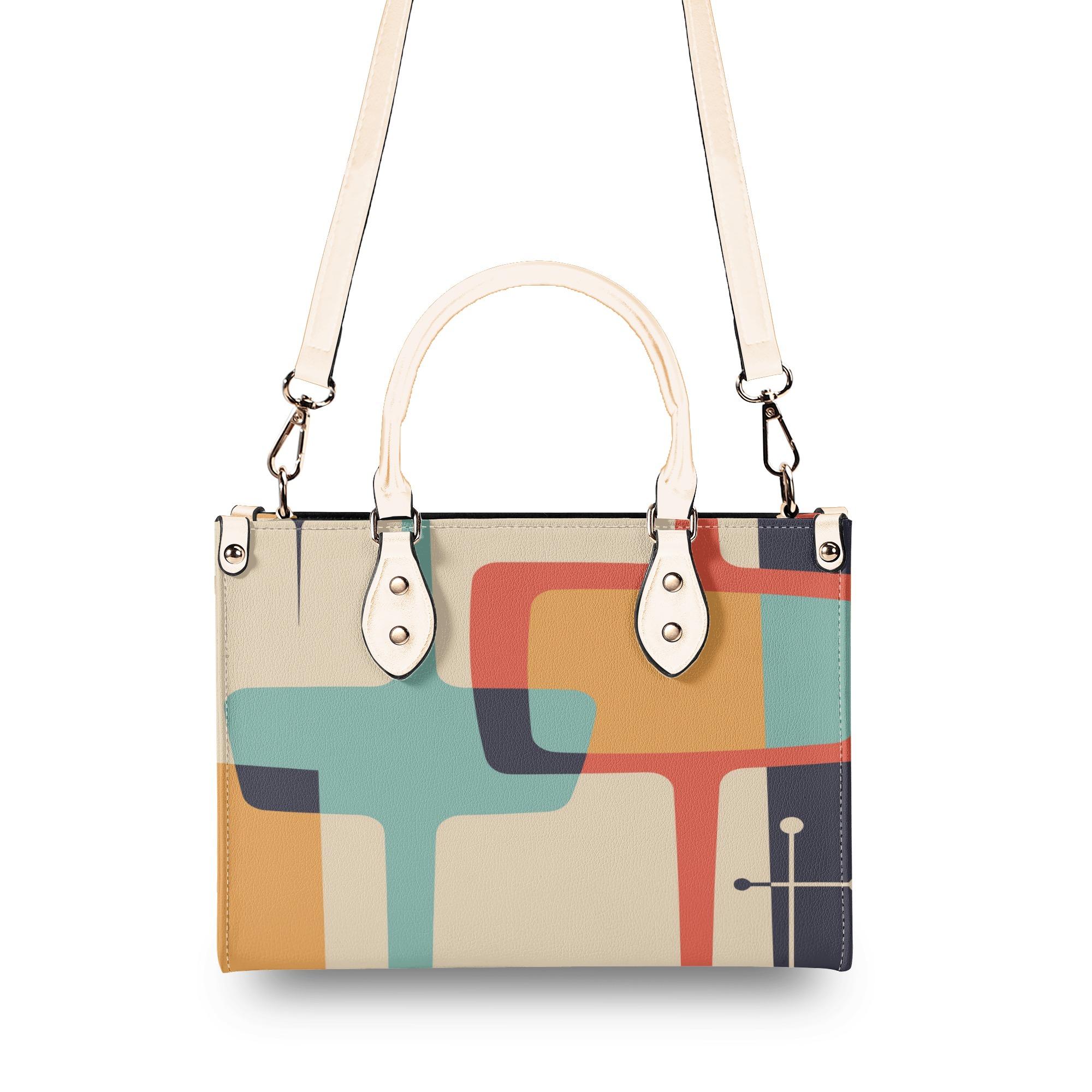 Atomic Age Mid Century Modern Handbag, Retro 50s Geometric Purse, MCM ...