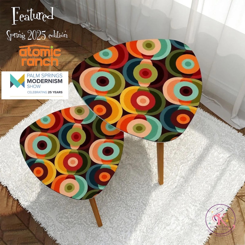 Accent Table Retro - Etsy