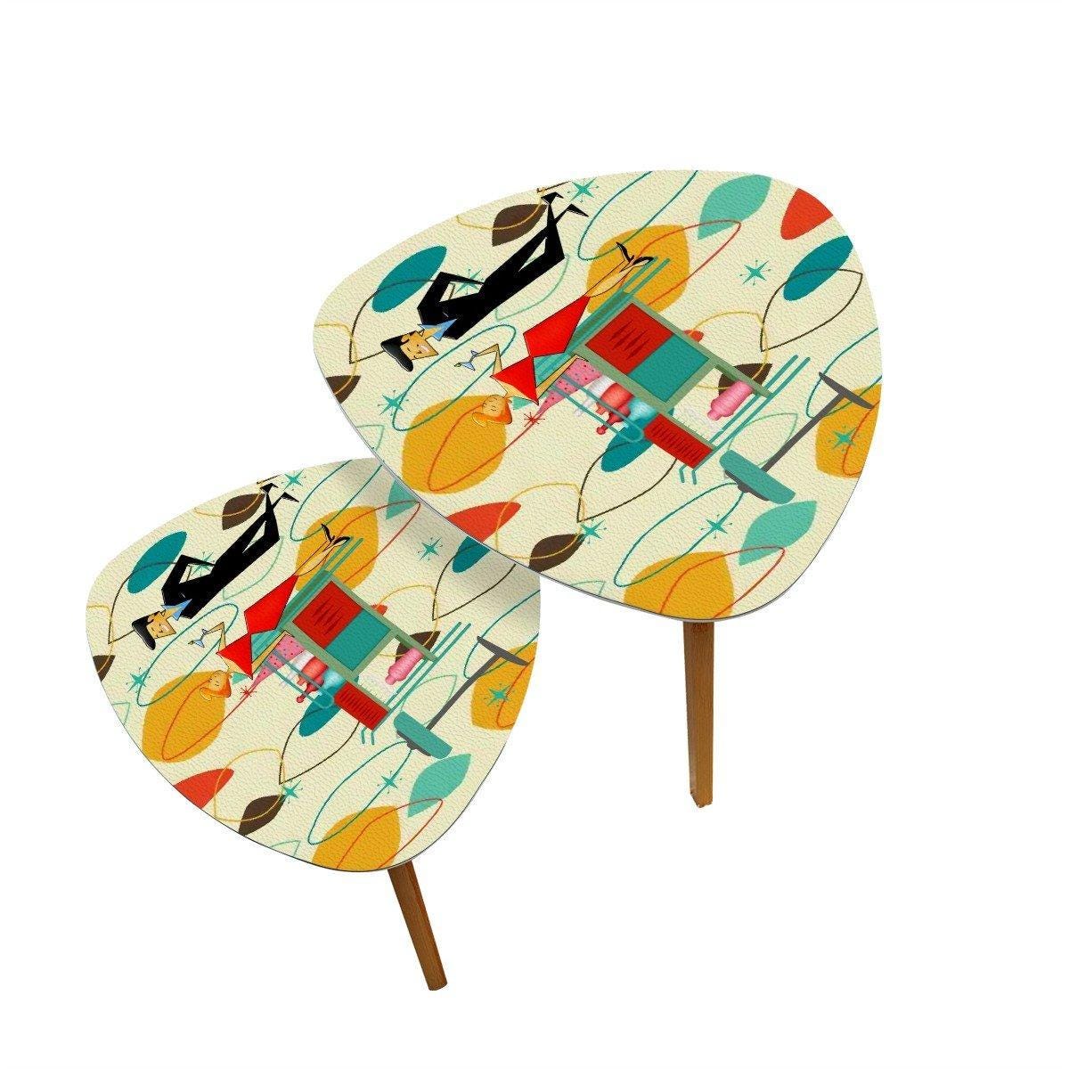 Atomic Age Bar Lounge Design Nesting Tables, Mid Century Modern ...