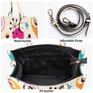 Atomic 1950s Retro Mod Satchel, Mid Century Modern Kitsch Quirky ...