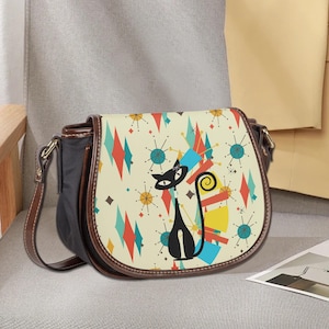 Atomic Cat Hobo Bag, Mid Century Modern Franciscan Diamond Starburst ...