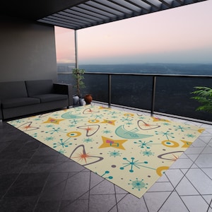 Retro Atomic Age Boomerang Mid Century Modern Starburst Indoor ...