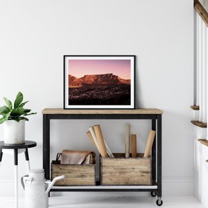 Table Mountain Picture in Cape Town South Africa, Sunset Mountain Photo ...