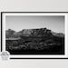 Table Mountain Picture in Cape Town South Africa, Black and White ...