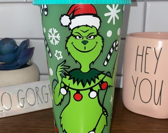 Grinch Cold Cup - Etsy