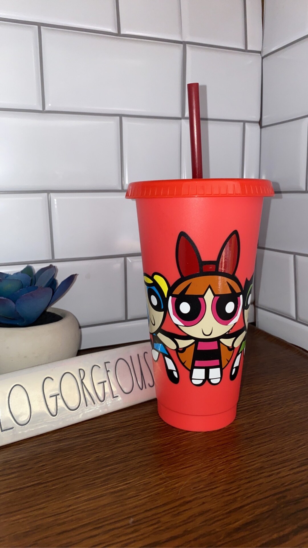 Power Puff Girls Starbucks Cold Cup - Etsy