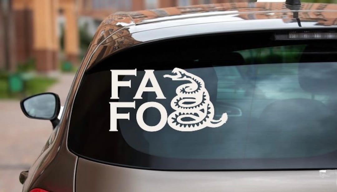 FAFO DECAL (4X7) - Etsy