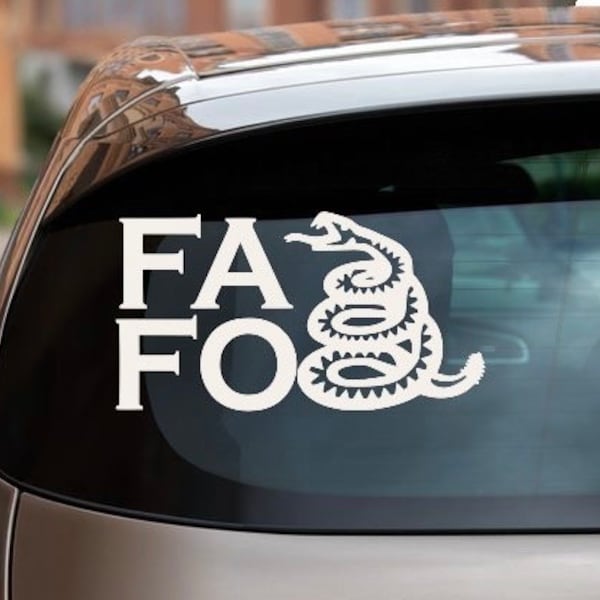 Fafo Decal - Etsy