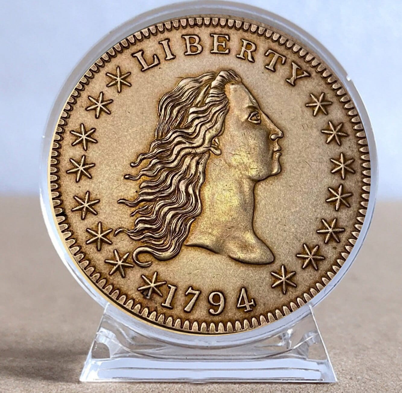 1794 Liberty Flowing Hair American Dollar Collectibles US Commemorative ...