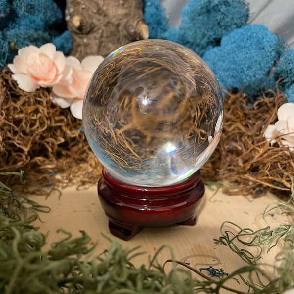 Crystal Ball Charm - Etsy