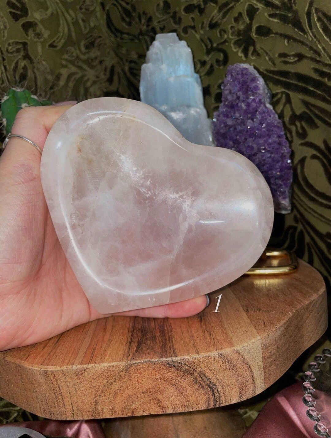 Rose Quartz Dish - Etsy