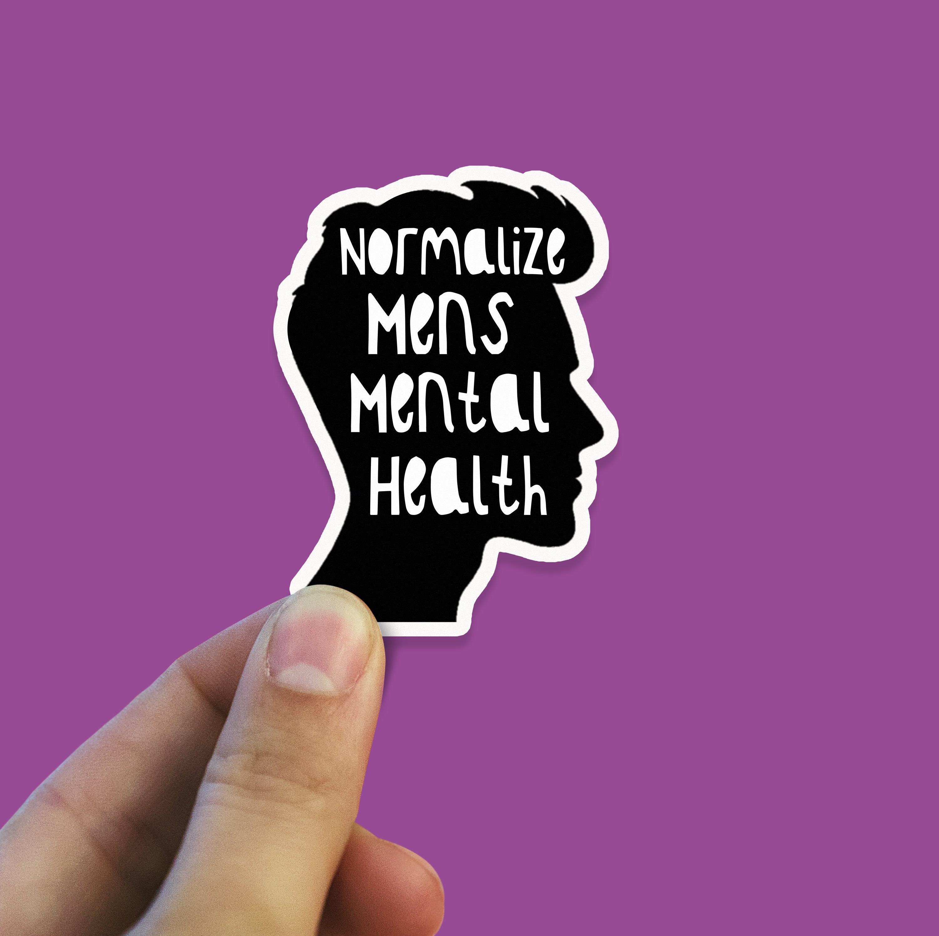 Men's Mental Health Matters Sticker Pack-real Men Go to - Etsy