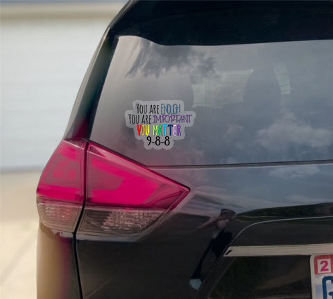 Suicide Prevention Hotline Sticker, Mental/emotional Health Matters ...