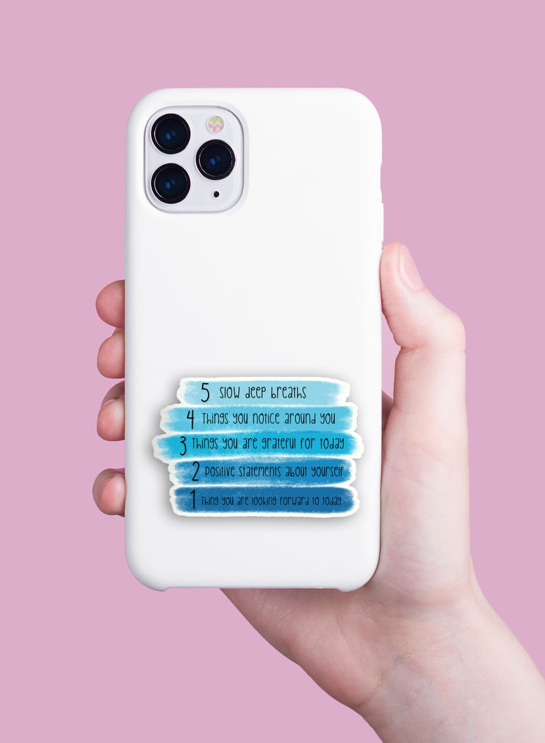 Mental Emotional Health Self-care Sticker/coping/grounding - Etsy