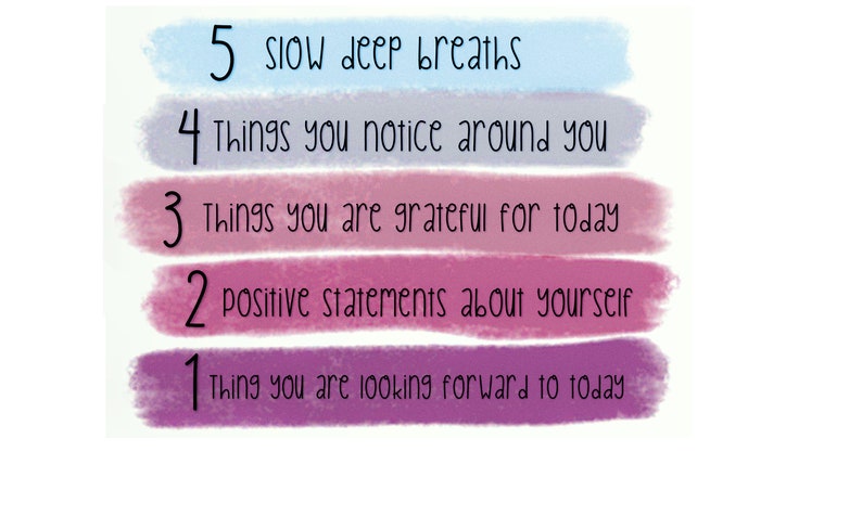 Mental Emotional Health Self-care Sticker/coping/grounding - Etsy