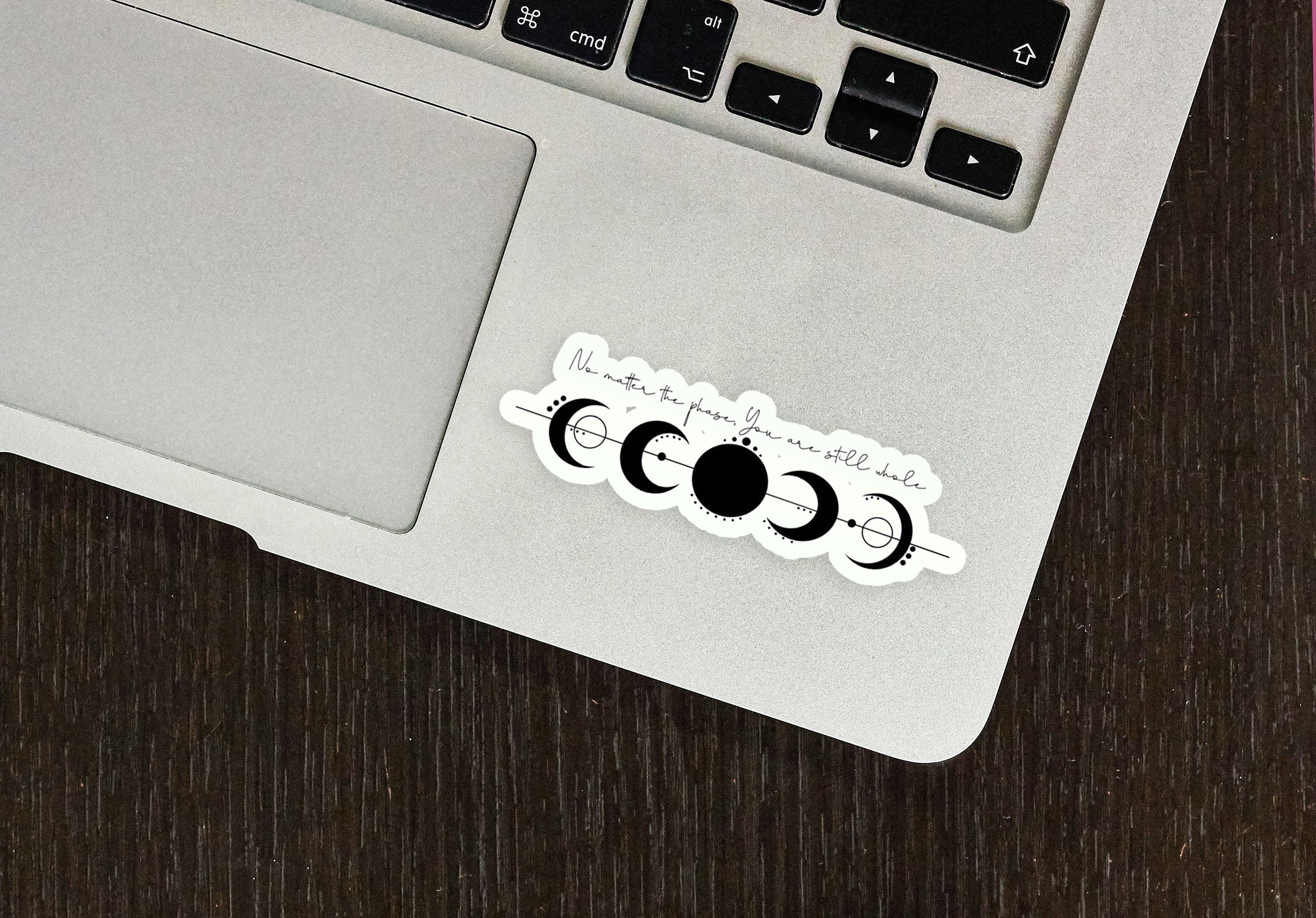 Moon Phases Vinyl Sticker, Growth Quotes, Great Gift, Stanley, Laptop ...