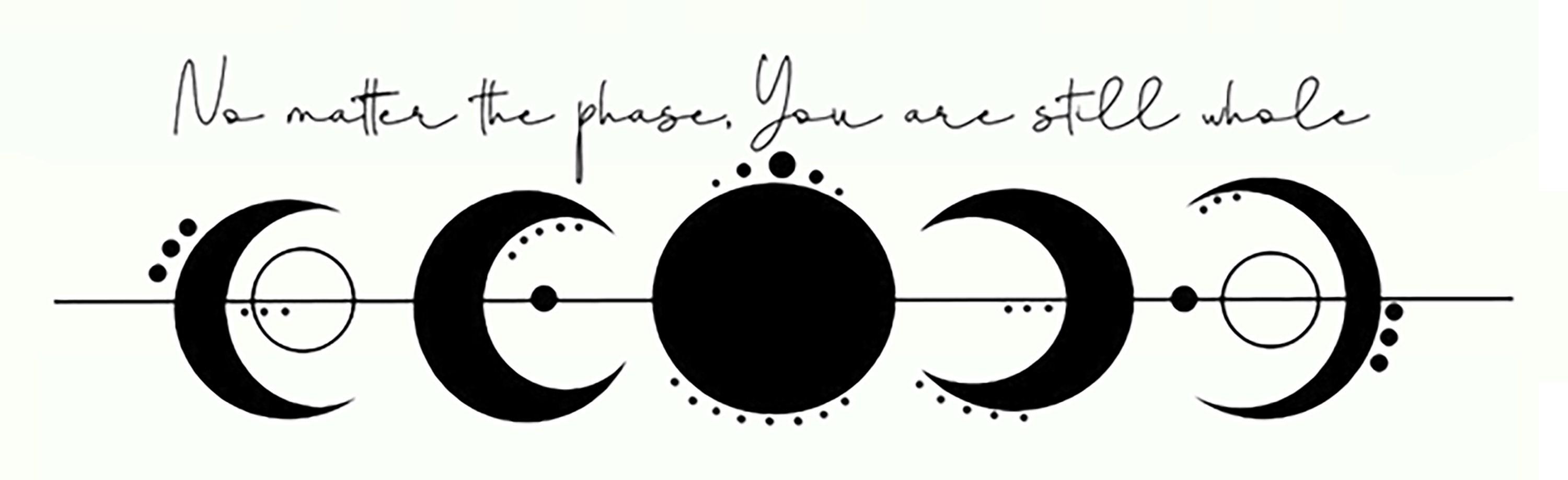 Moon Phases Vinyl Sticker, Growth Quotes, Great Gift, Stanley, Laptop ...