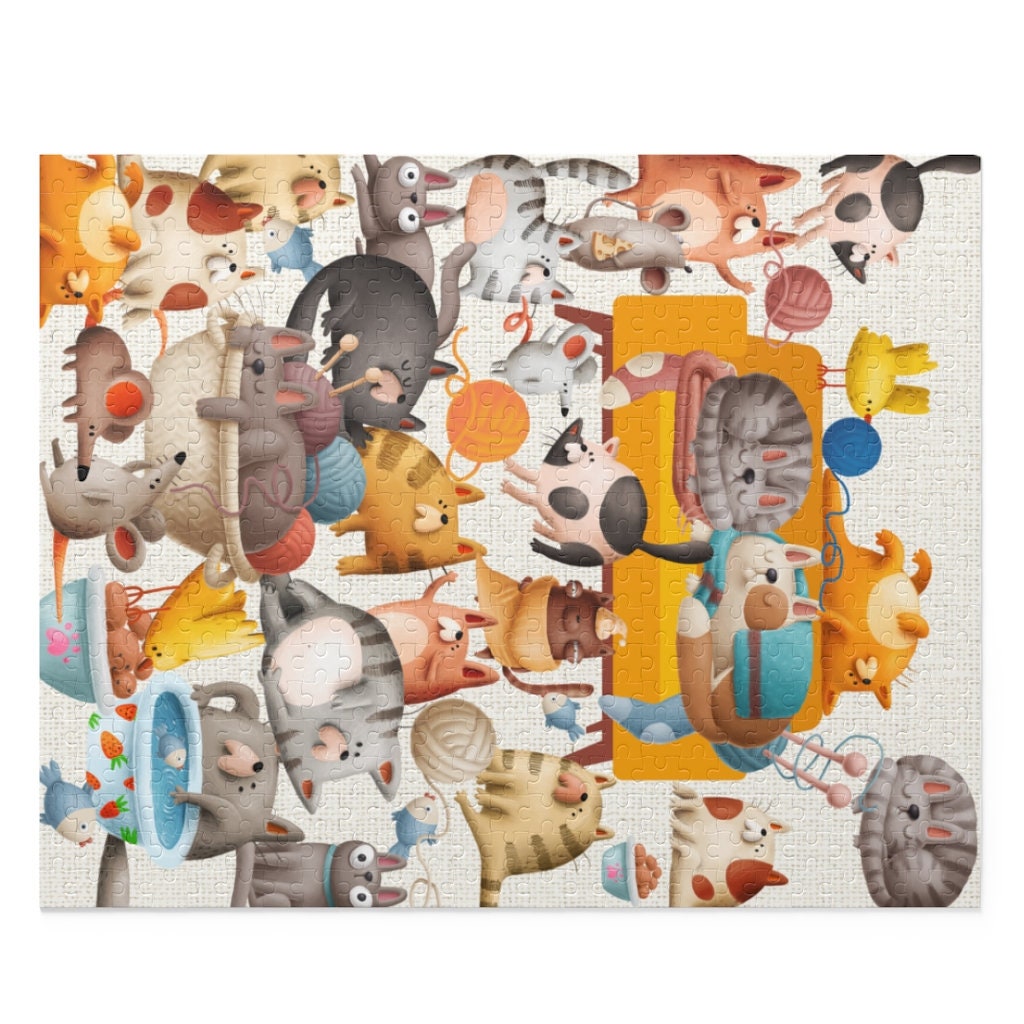 Funny Cat Jigsaw Puzzle, Crazy Cat Puzzle, Challenging Jigsaw, Game ...