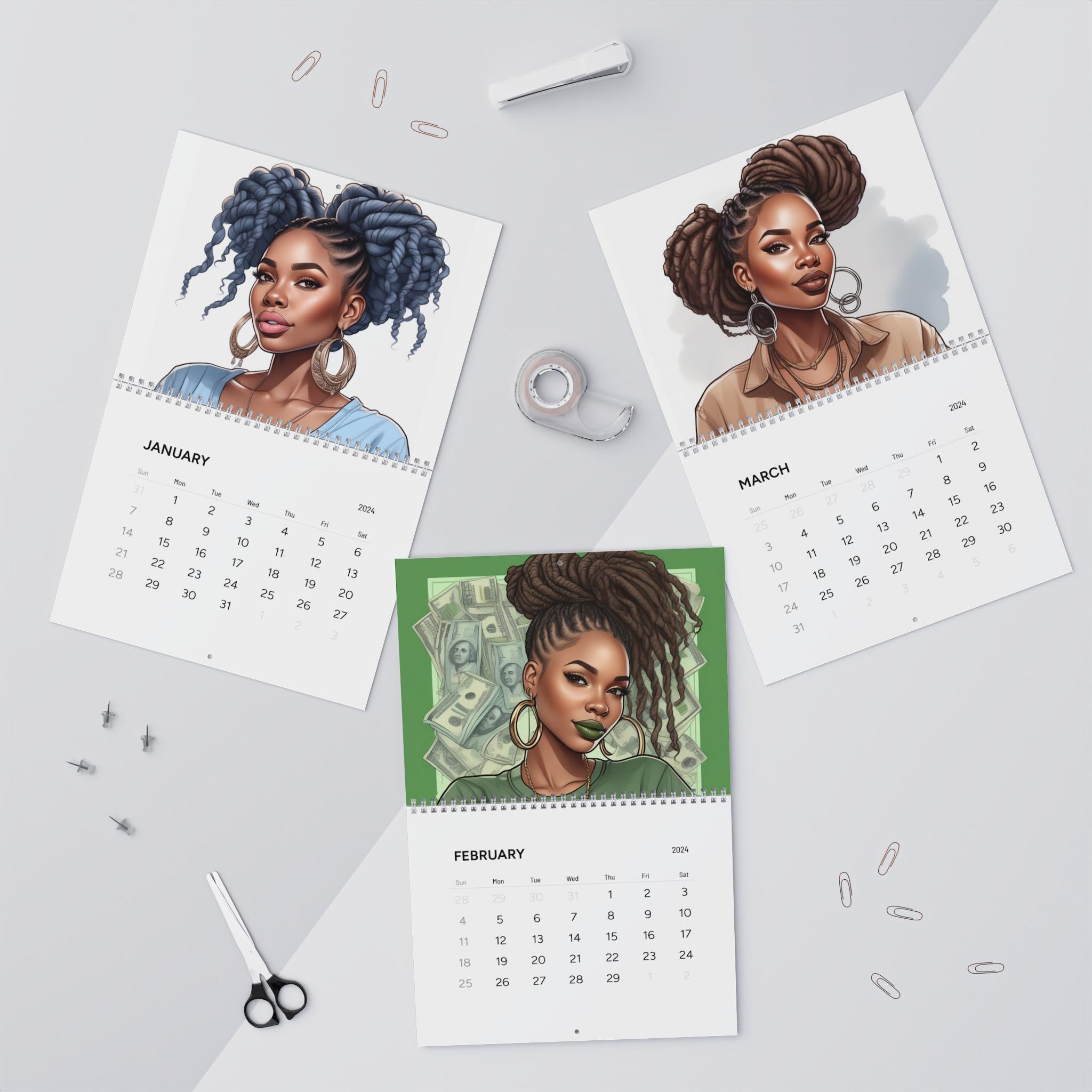 Black Woman Affirmation 2025 Monthly Calendar | Instant Download ...