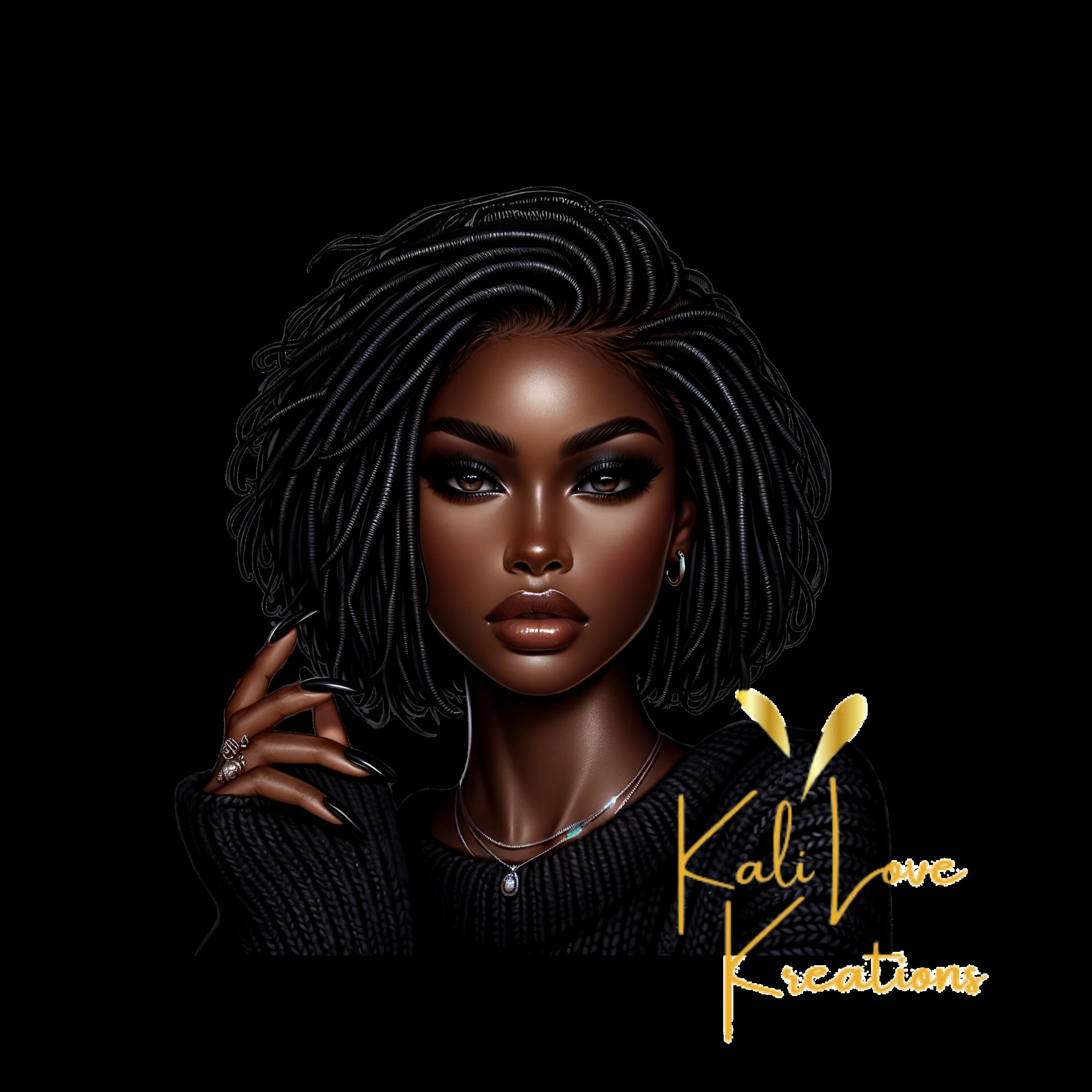 Black Women Locs PNG Bundle Clip Art, 8 PNG Images, - Etsy