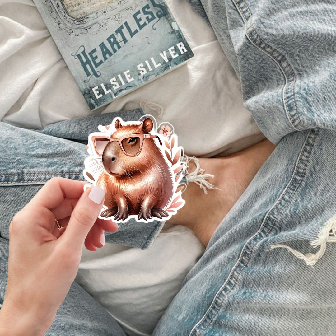 Capybara Sticker, Capybara Vinyl Sticker, Cute Capybara Stickers ...