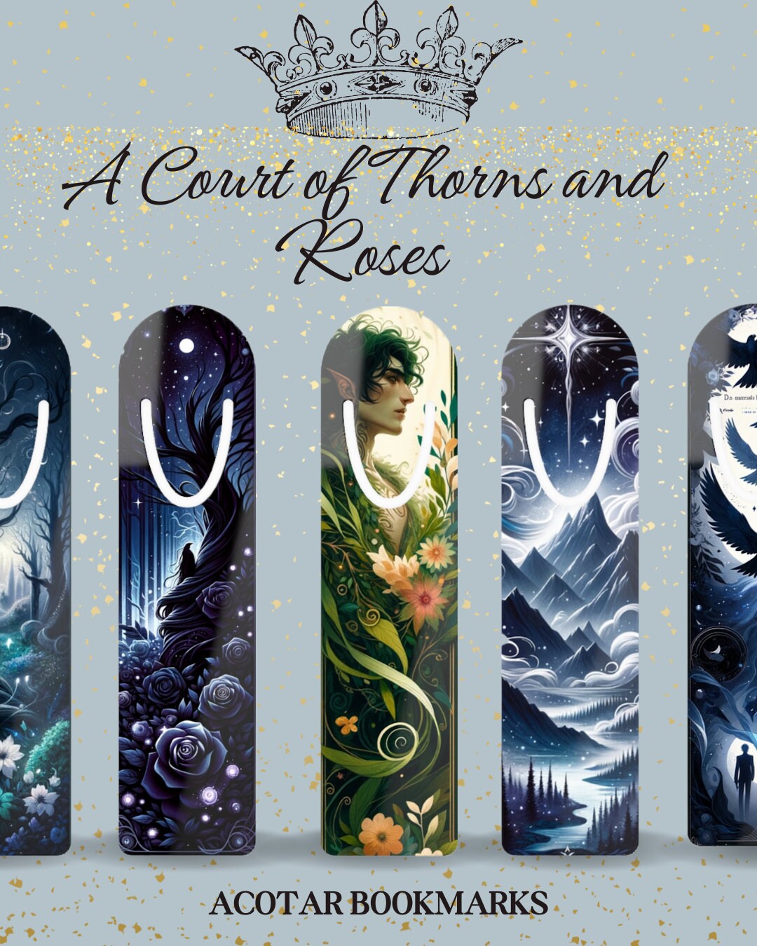 Fantasy Bookmarks, ACOTAR Bookmarks, A Court of Thorns and Roses ...