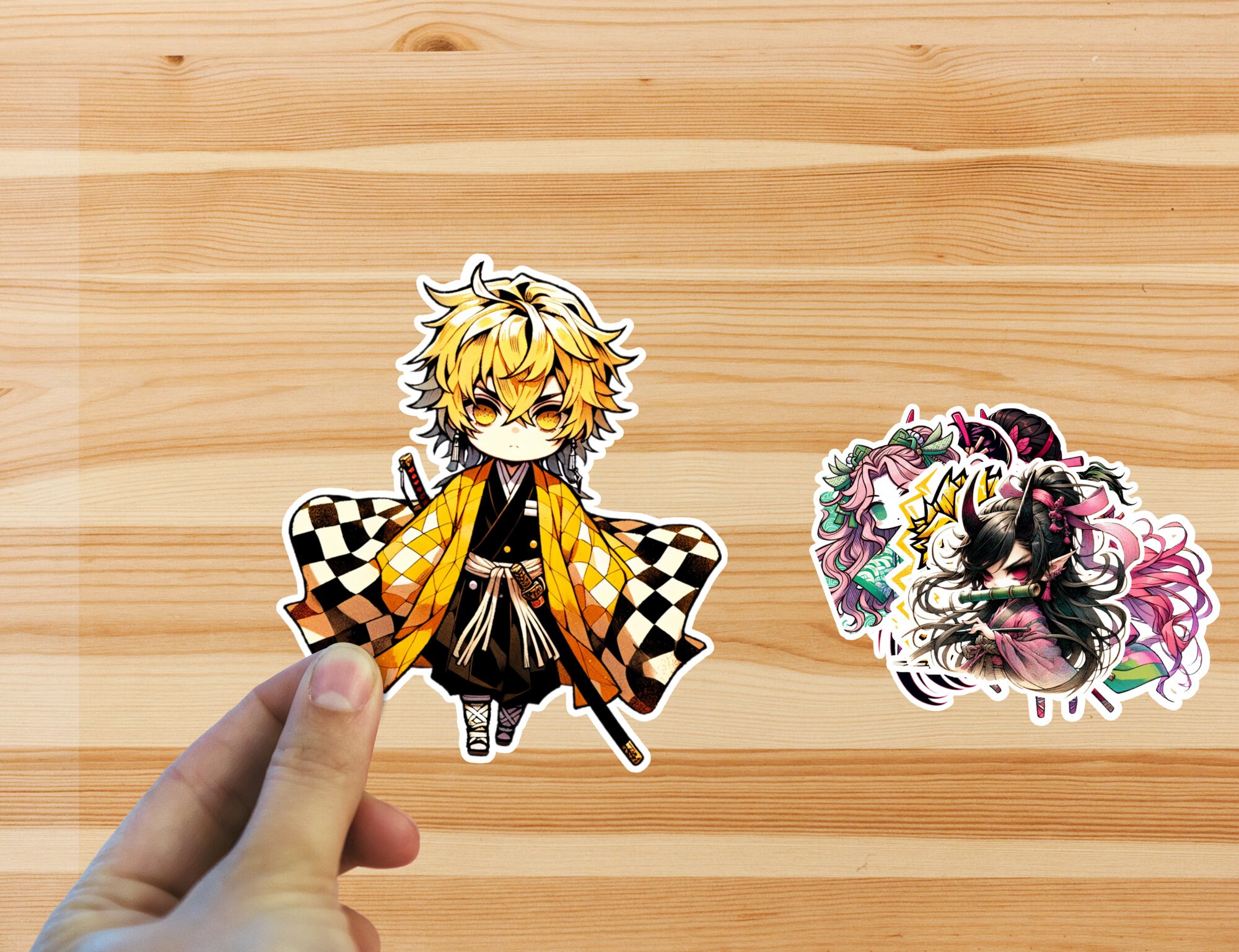 Zenitsu Sticker, Demon Slayer, Demon Slayer Sticker, Demon Slayer ...