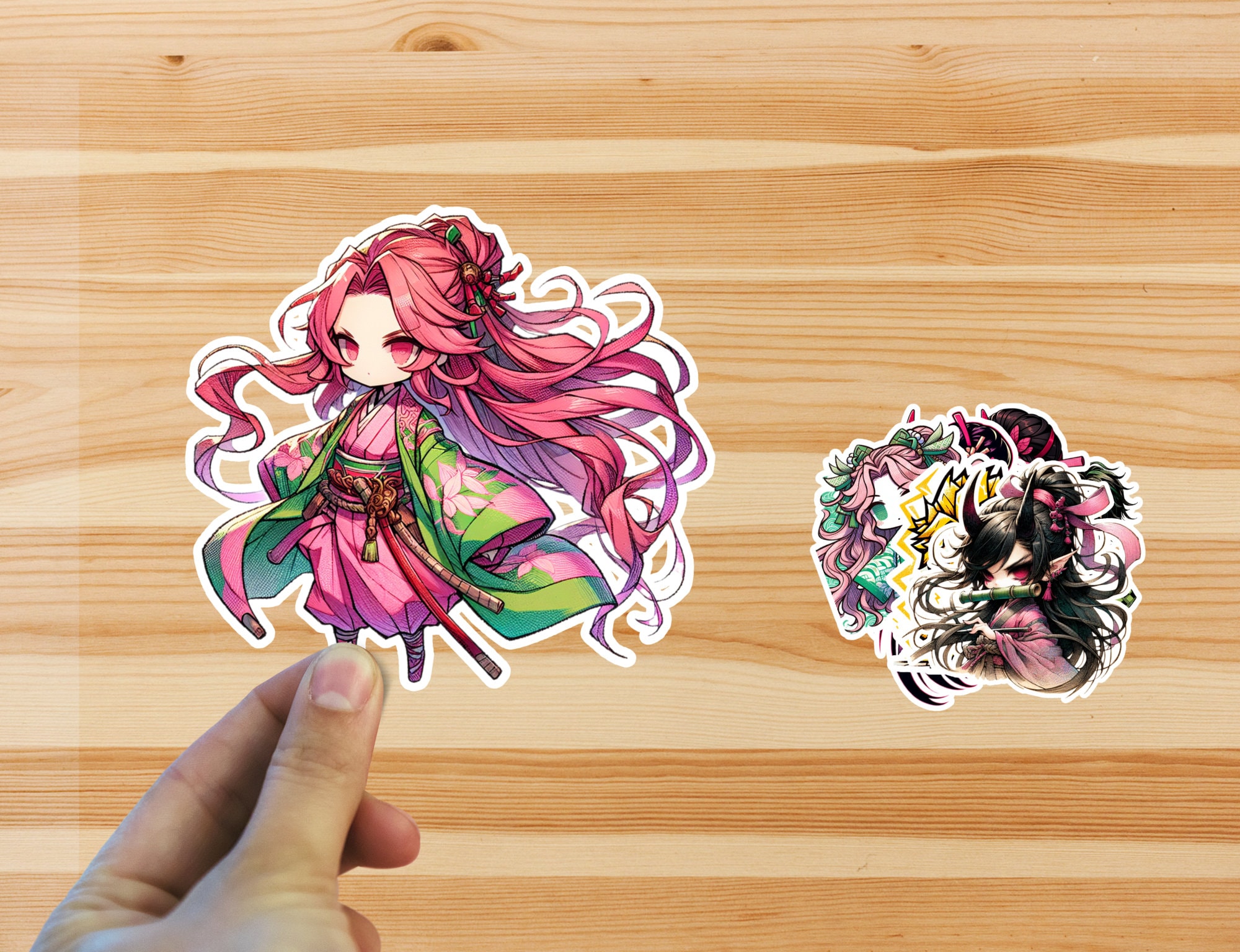 Mitsuri Kanroji Vinyl Sticker, Love Hashira, Demon Slayer Sticker ...