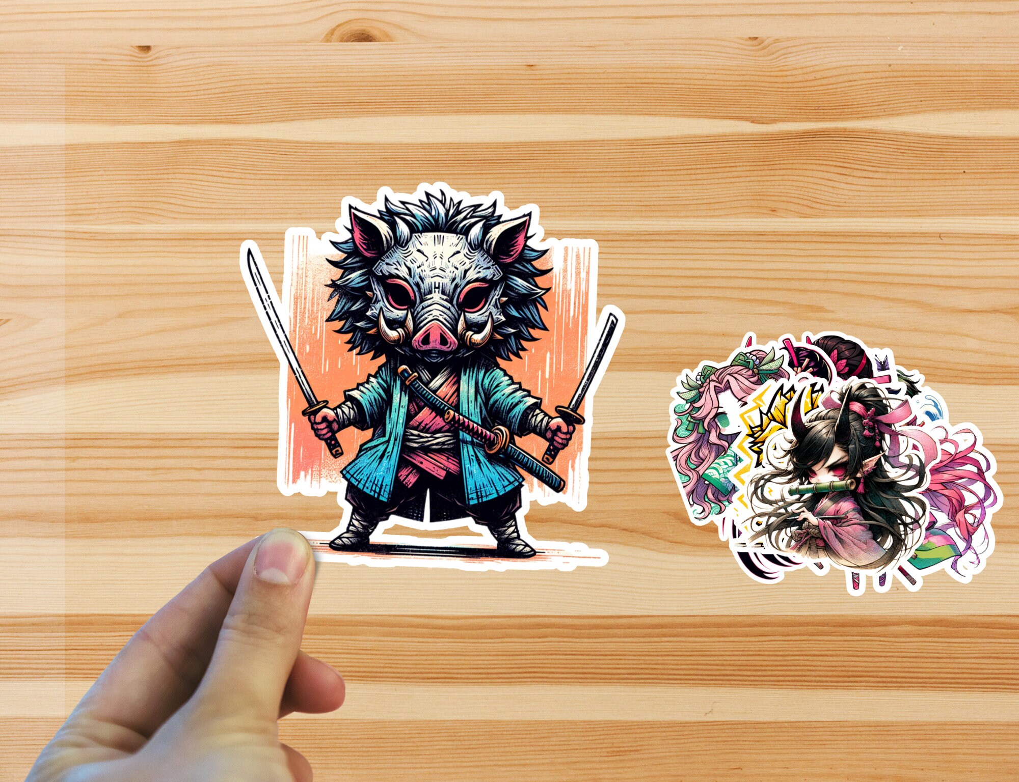 Inosuke Vinyl Sticker, Demon Slayer, Demon Slayer Sticker, Demon Slayer ...