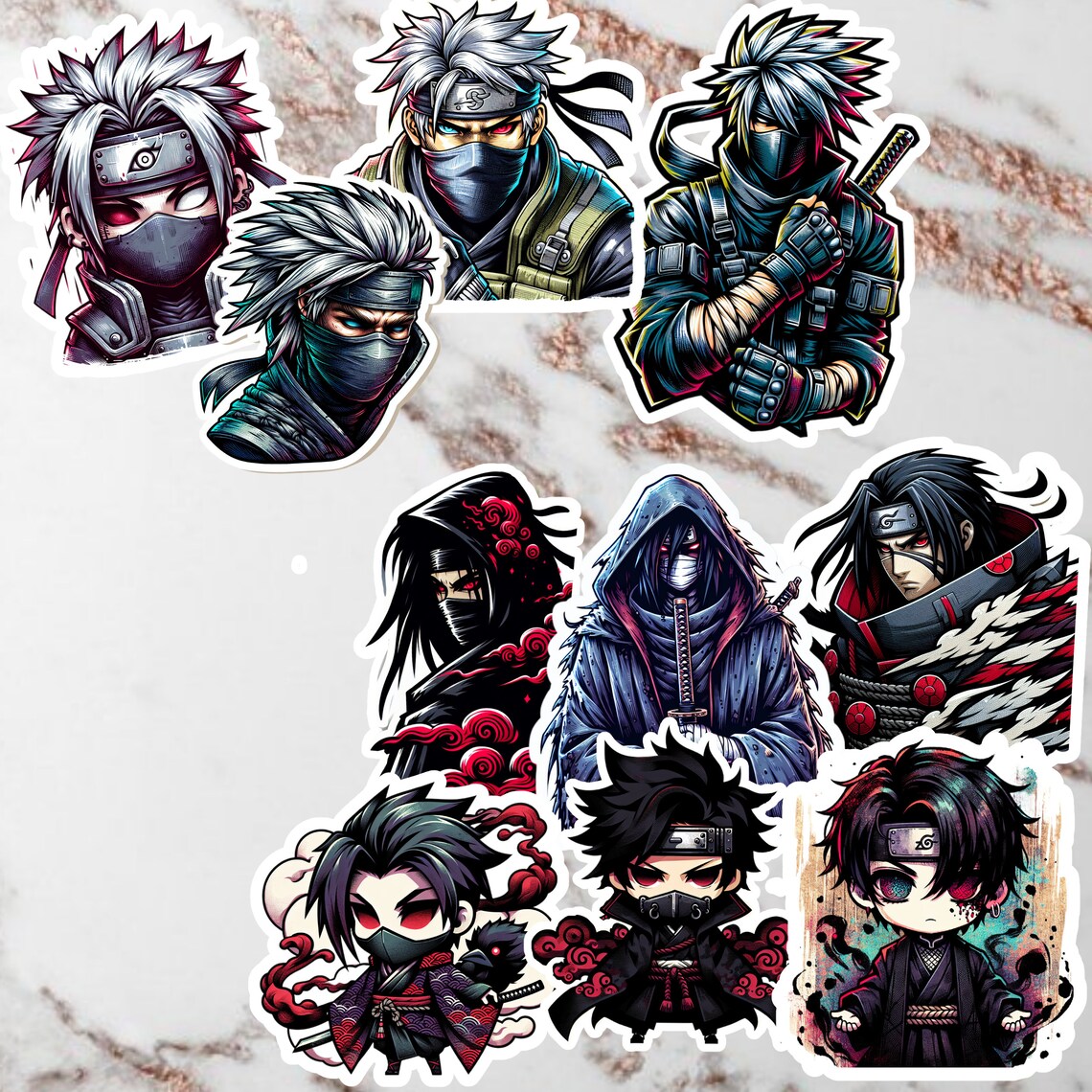 Itachi Uchiha Stickers Naruto Stickers Anime Vinyl Stickers Anime ...