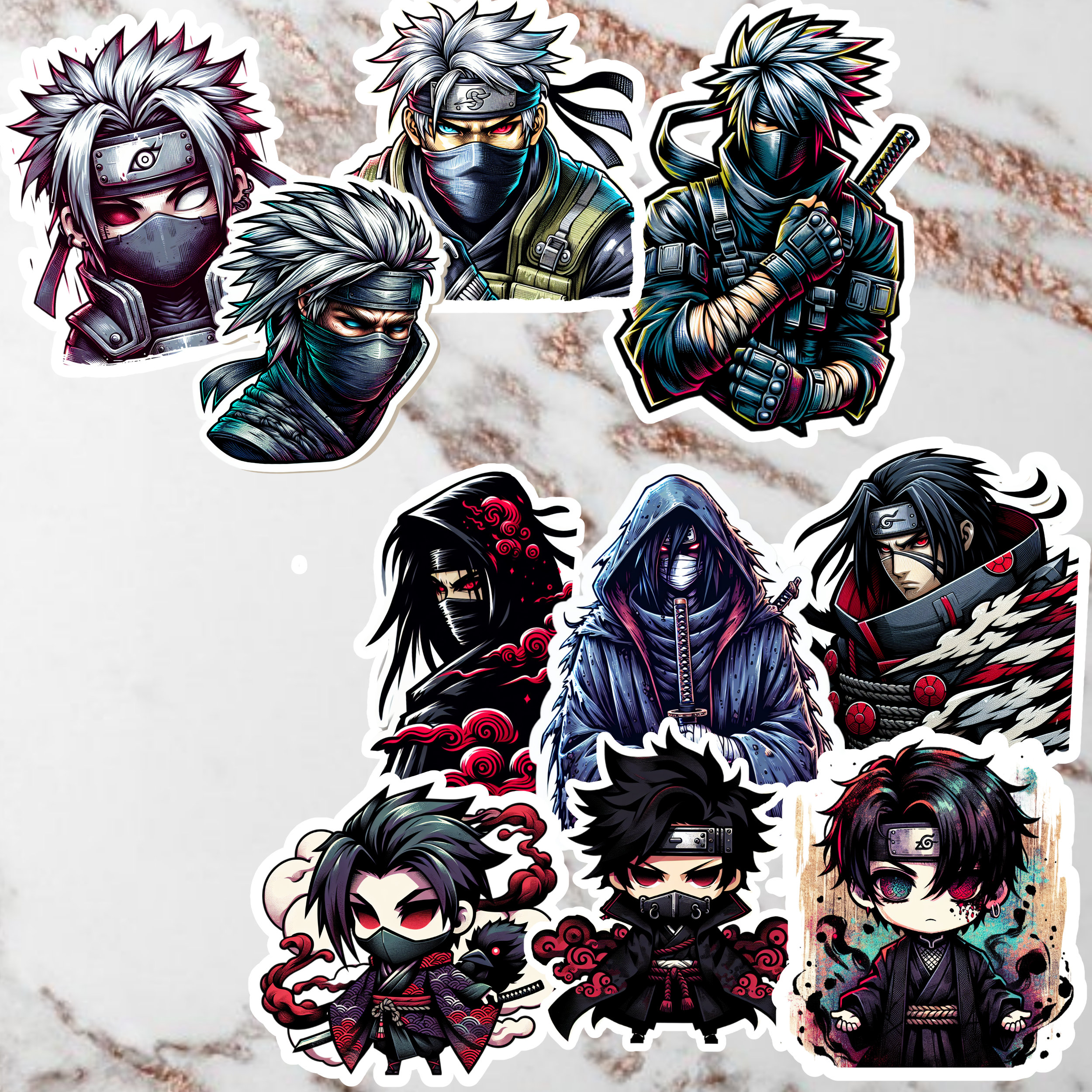 Itachi Uchiha Stickers Naruto Stickers Anime Vinyl Stickers Anime ...