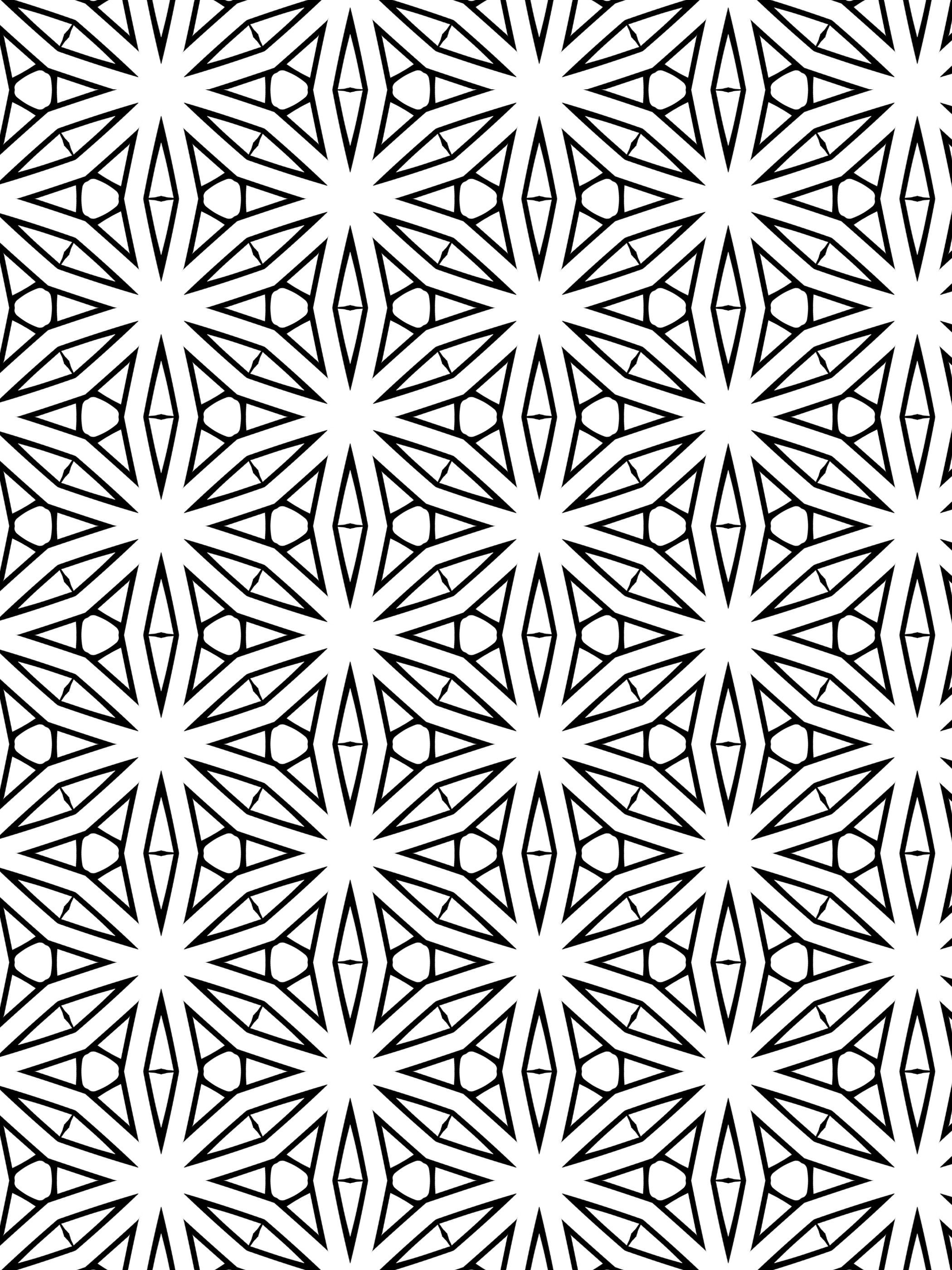 5 Pattern Coloring Pages - Set 1.2 - Etsy