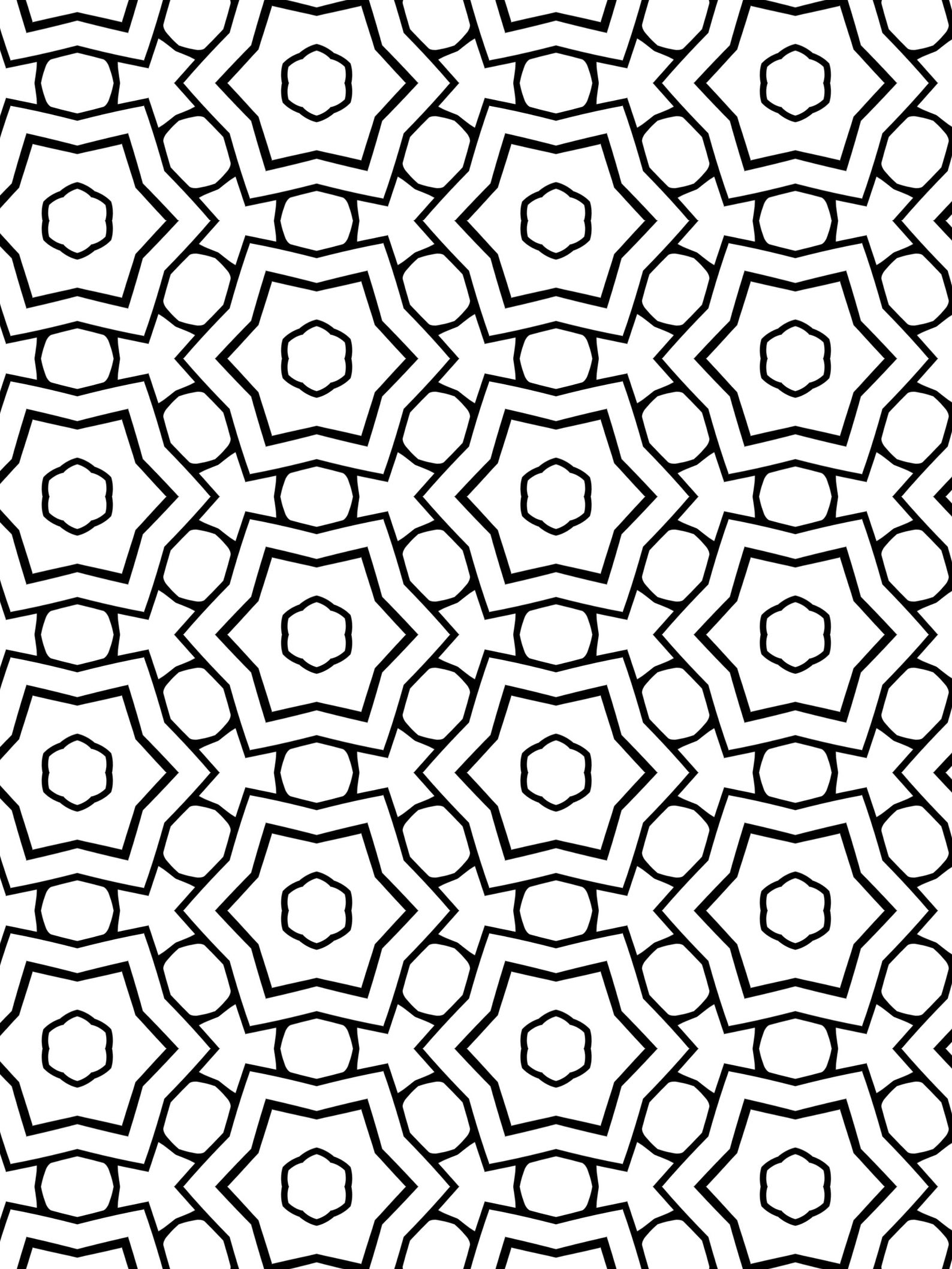 5 Pattern Coloring Pages - Set 1.3 - Etsy