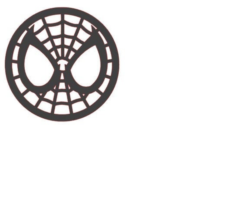 Spiderman Face Decal - Etsy